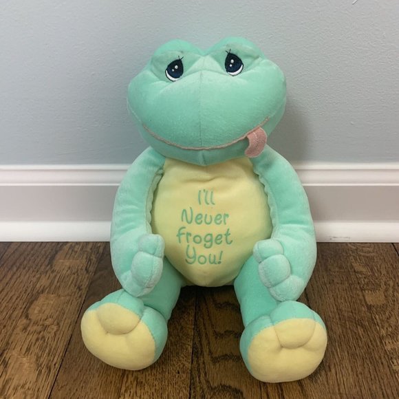 Enesco | Toys | Vintage Precious Moments Frog Plush Ill Never Froget ...